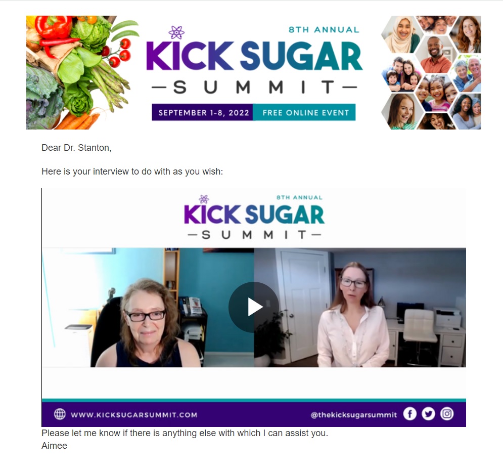 kick-sugar-summit-interview | Clueless Doctors & Scientists
